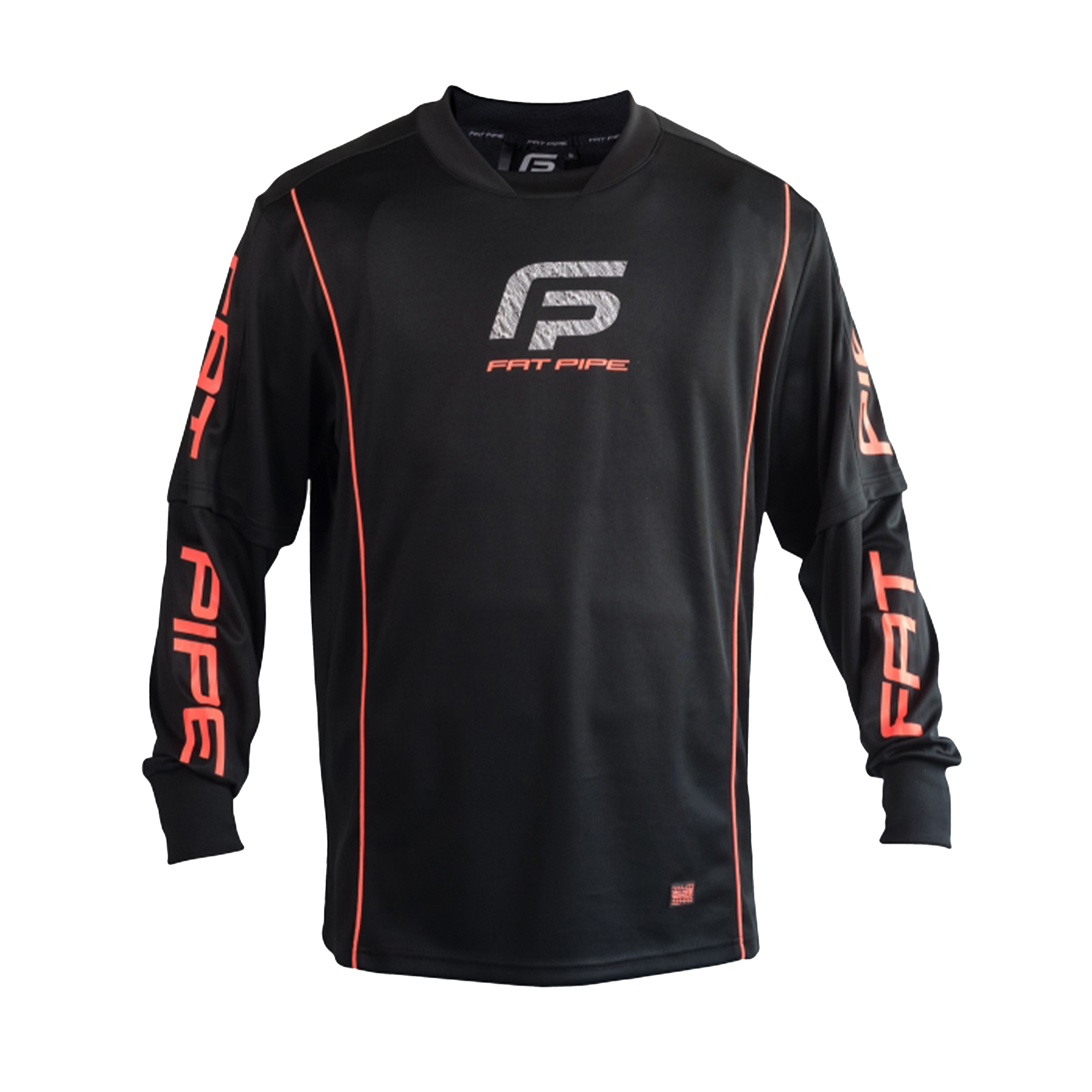 FAT PIPE GK SHIRT BLACK – RED Shop